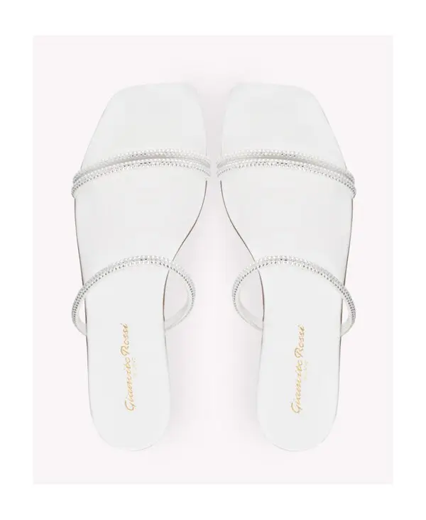 GIANVITO ROSSI Cannes Embellished Slip-on Sandals