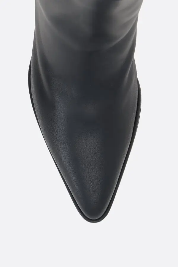 SERGIO ROSSI Pointed Toe Buckled Ankle Boots