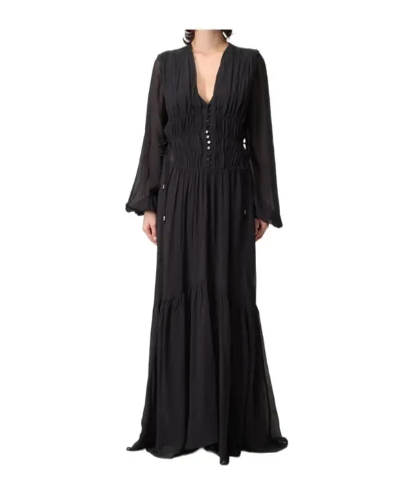 Isabel Marant Étoile Briane V-neck Maxi Dress - Black