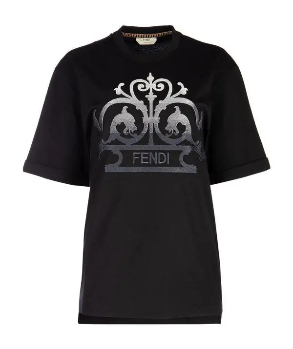Fendi Logo T-shirt - Black