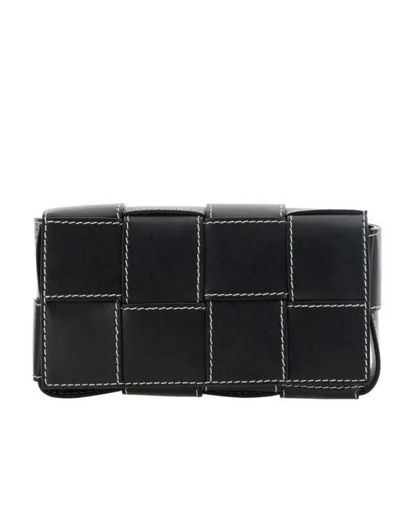 Bottega Veneta Mini Cassette Flip Waist Pack - Black/natural