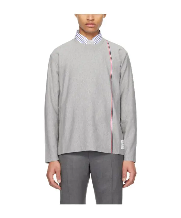 Thom Browne Rwb Striped Long-sleeved T-shirt