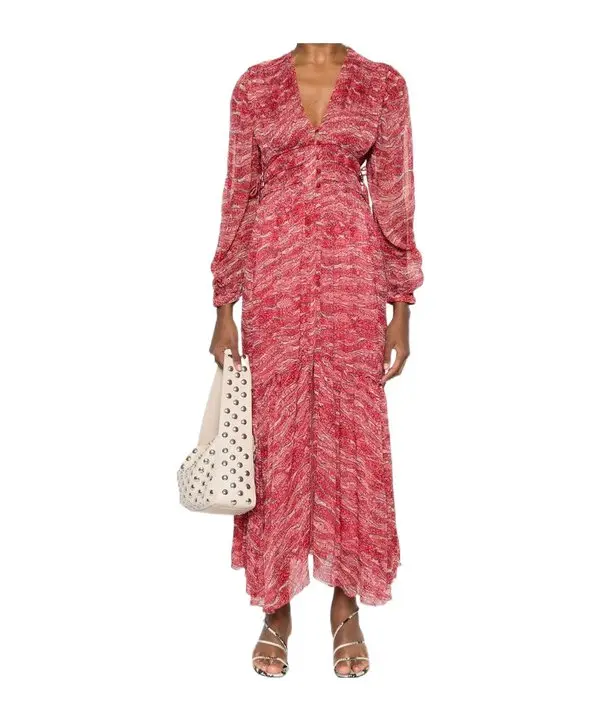 Isabel Marant Étoile Amara V-neck Maxi Dress
