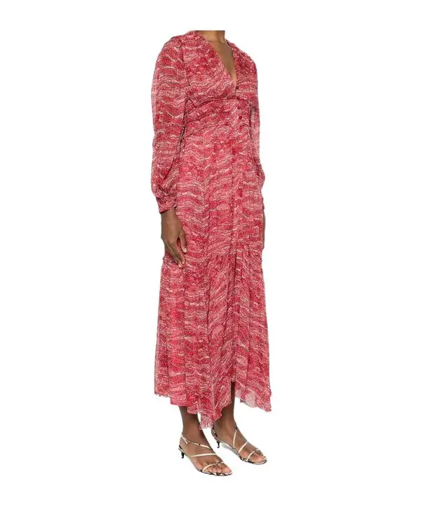 Isabel Marant Étoile Amara V-neck Maxi Dress