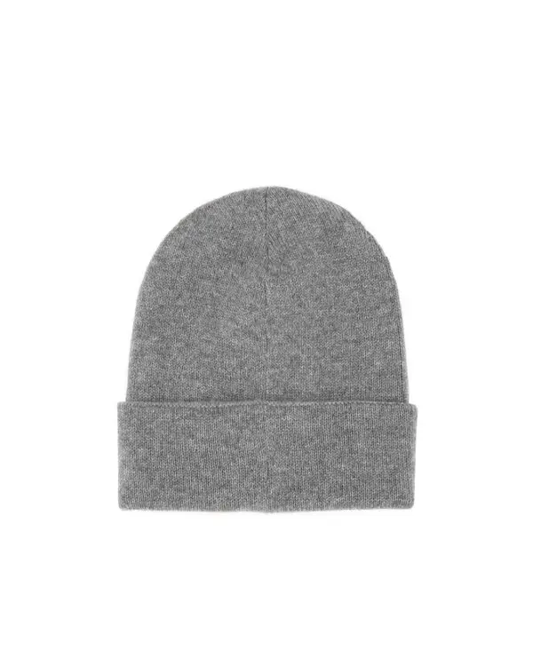 Alexander McQueen Logo Embroidered Knitted Beanie - Gray