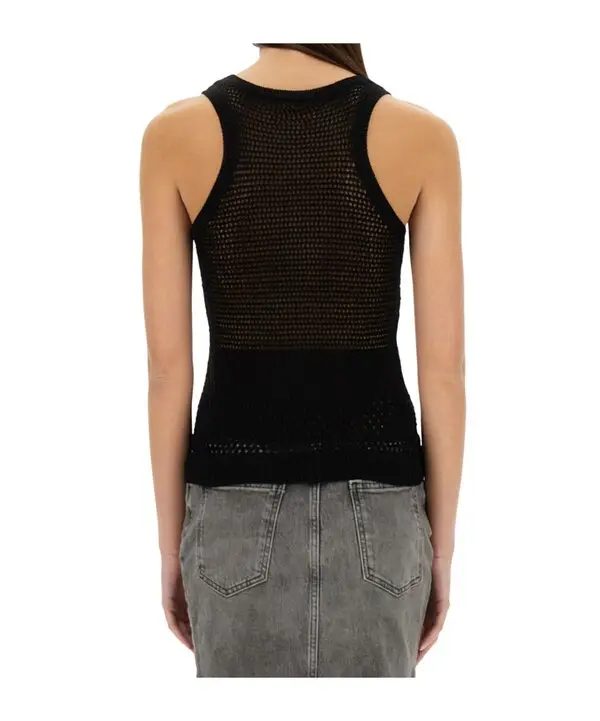 Moschino Mesh Tank - Black