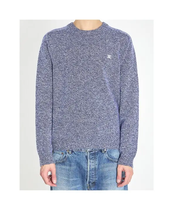 Celine Crewneck Sweater In Wool And Cashmere