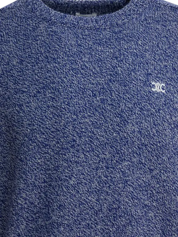 Celine Crewneck Sweater In Wool And Cashmere