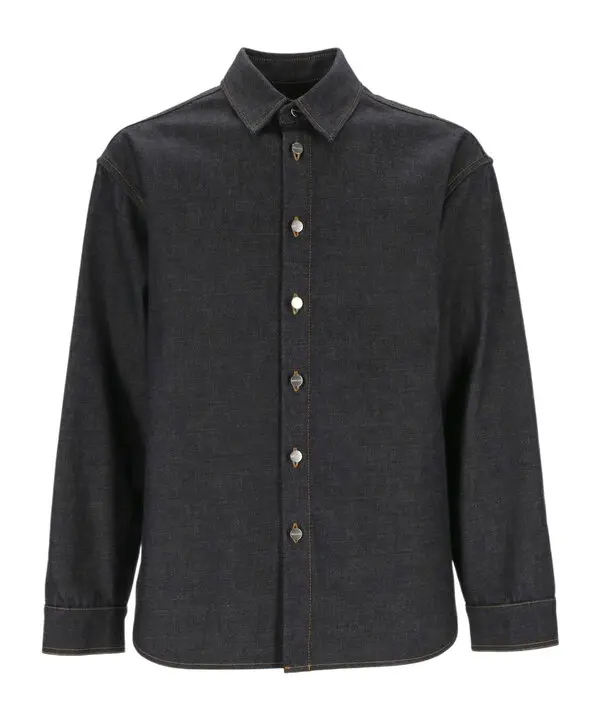 FERRAGAMO Long-sleeved Denim Shirt