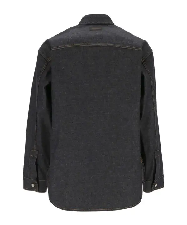 FERRAGAMO Long-sleeved Denim Shirt