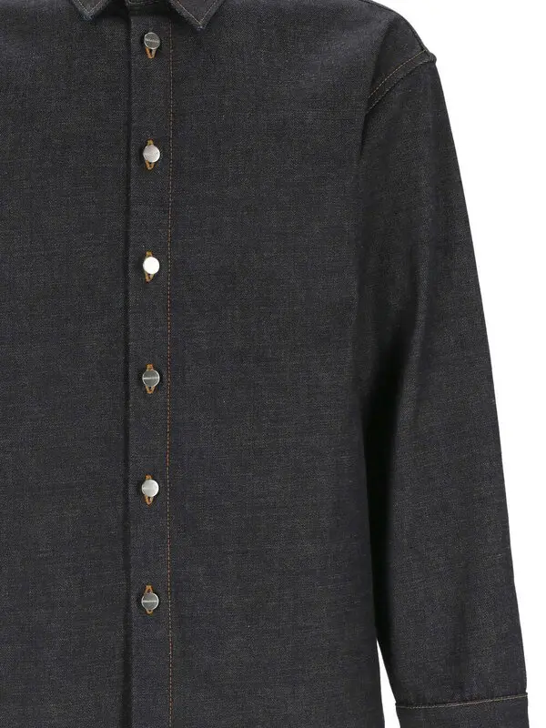 FERRAGAMO Long-sleeved Denim Shirt
