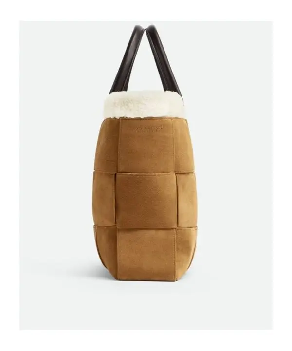 Bottega Veneta Small Arco Tote Bag - Camel/teddy/fondant