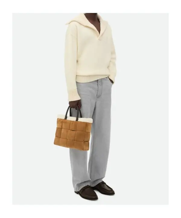 Bottega Veneta Small Arco Tote Bag - Camel/teddy/fondant