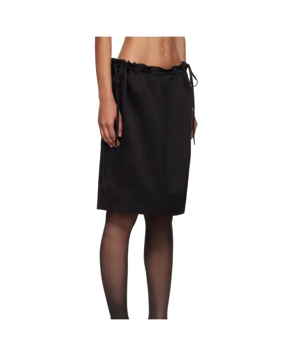 TOTEME Drawstring Mini Skirt - Black