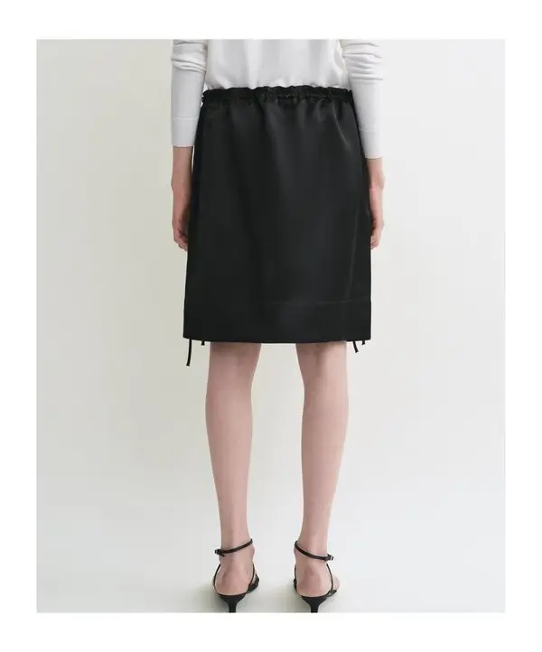 TOTEME Drawstring Mini Skirt - Black