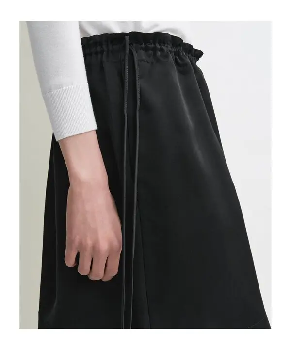 TOTEME Drawstring Mini Skirt - Black