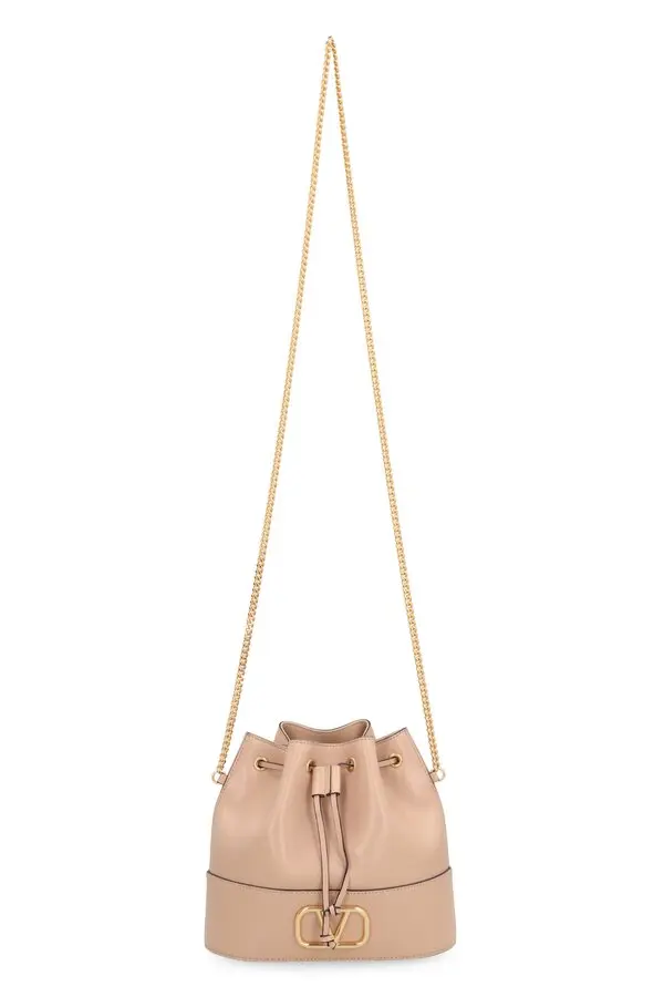Valentino Garavani Vlogo Signature Drawstring Mini Bucket Bag