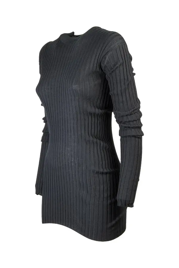 Bottega Veneta Ribbed Knit Sweater With High Neck