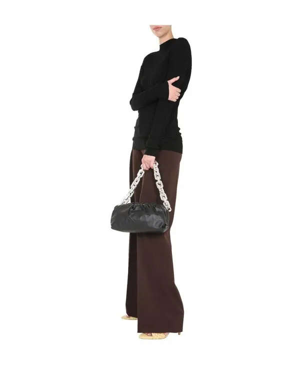 Bottega Veneta Ribbed Knit Sweater With High Neck