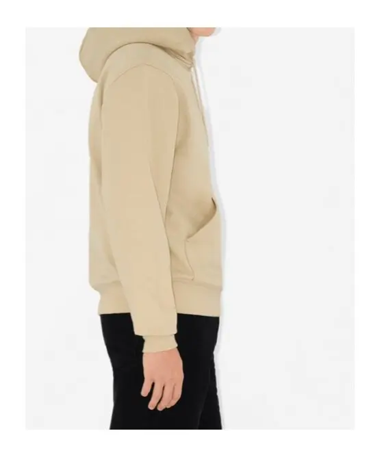 Burberry Checked Patch Drawstring Hoodie - Nutmeg