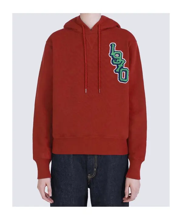 Kenzo Logo Tiger Oversized Hoodie Sweatshirt - Red