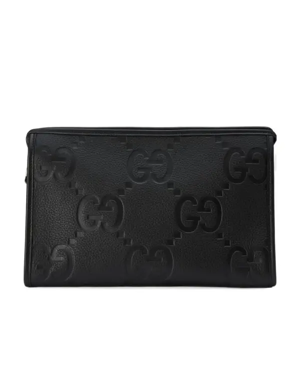 Gucci Jumbo Gg Zipped Clutch Bag