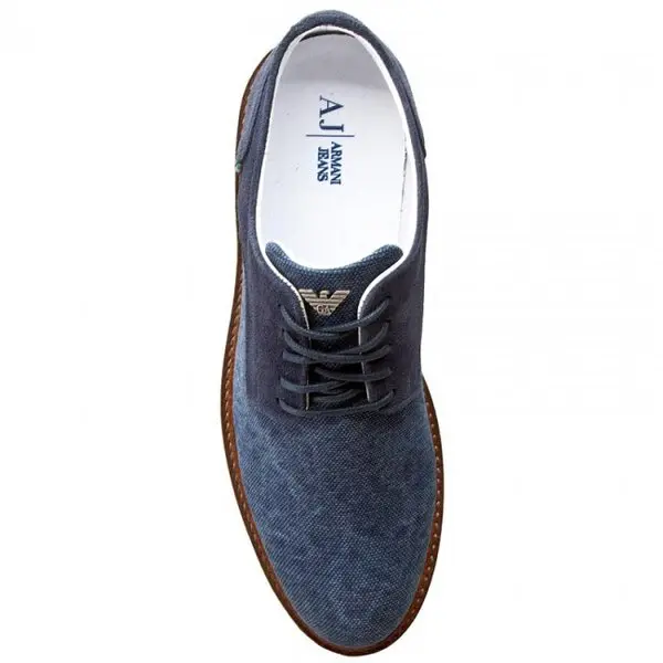Emporio Armani Lace-up Casual Shoes With Contrast Stitching
