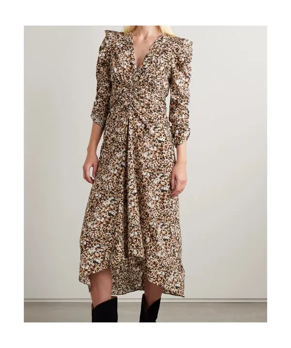 Isabel Marant Étoile Albini Printed V-neck Dress