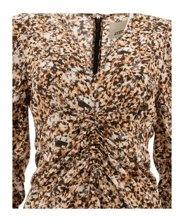 Isabel Marant Étoile Albini Printed V-neck Dress