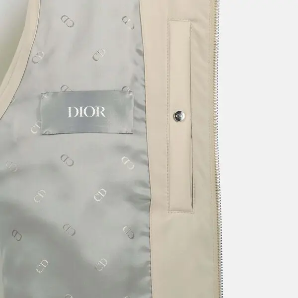 Dior Cd Icon Zipped Vest - Beige