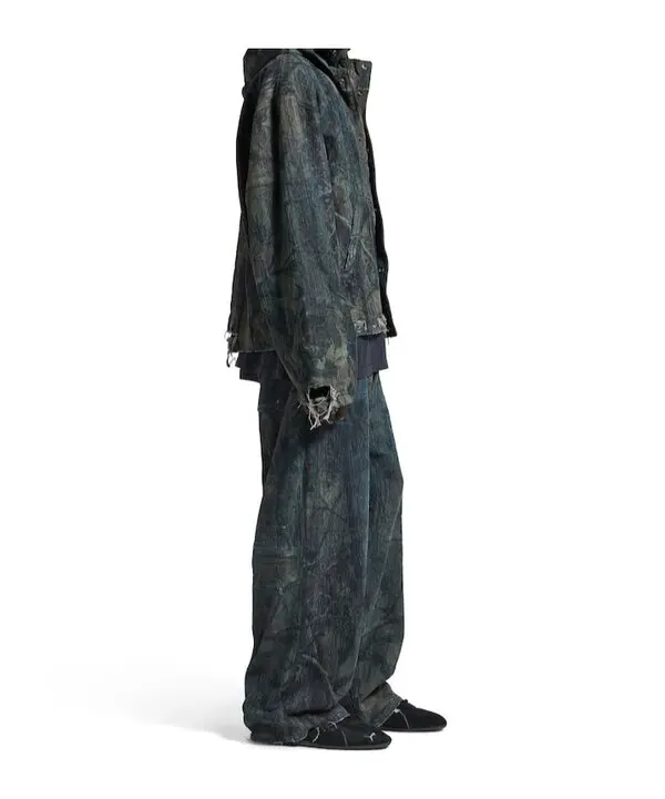 Balenciaga Mid-waisted Baggy Jeans - Brown