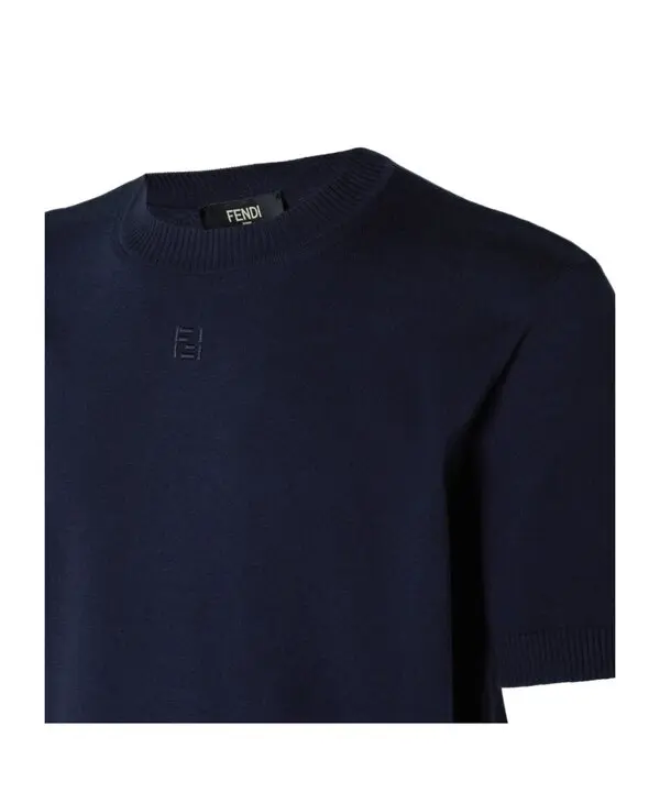 Fendi Short-sleeve Crew Neck Sweater