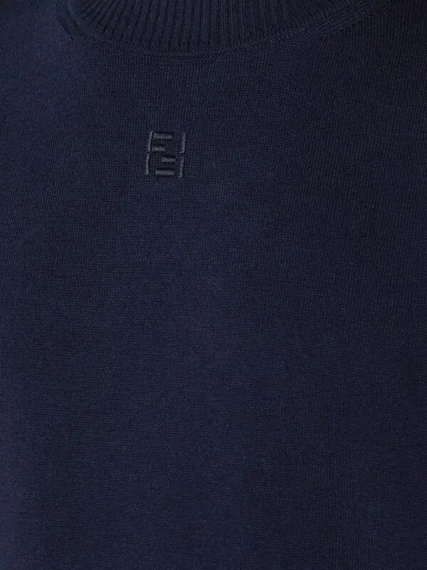 Fendi Short-sleeve Crew Neck Sweater - Blue