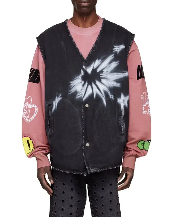 We11Done V-neck Denim Vest