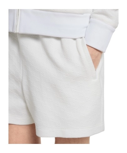 Gucci Embossed Gg Technical Jersey Shorts