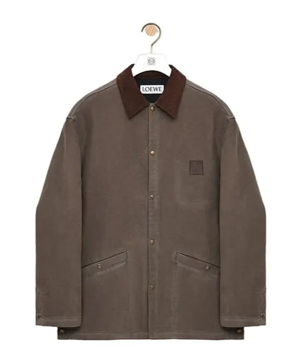 Loewe Medium-weight Brushed Overshirt - Brown