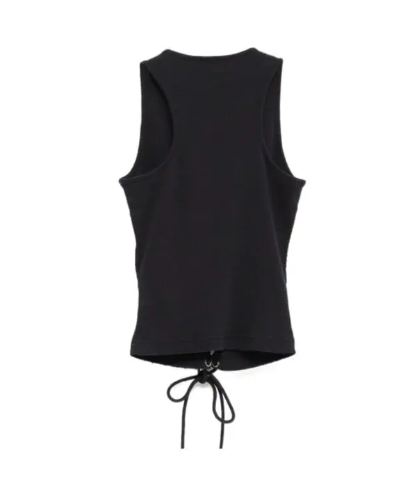 Balenciaga Lace-up Tank Top With Printed Text