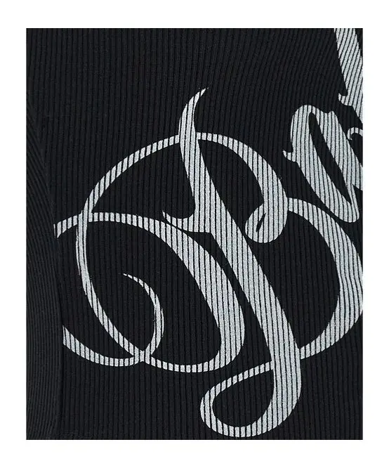 Balenciaga Lace-up Tank Top With Printed Text