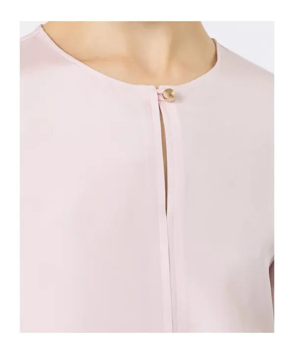 Max Mara Mitico Crewneck Long-sleeved Blouse - Pink