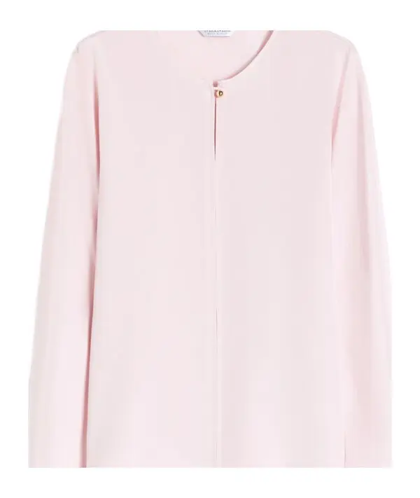 Max Mara Mitico Crewneck Long-sleeved Blouse - Pink