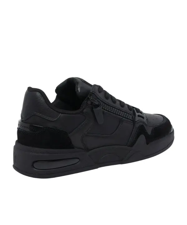 GIUSEPPE ZANOTTI Zip-detail Lace-up Sneakers - Black