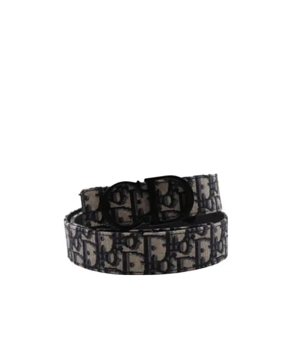 Dior Oblique Monogram Reversible Belt - Black