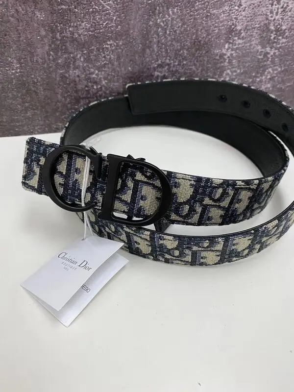 Dior Oblique Monogram Reversible Belt
