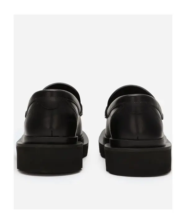 Dolce & Gabbana Logo Plaque Square-toe Loafers