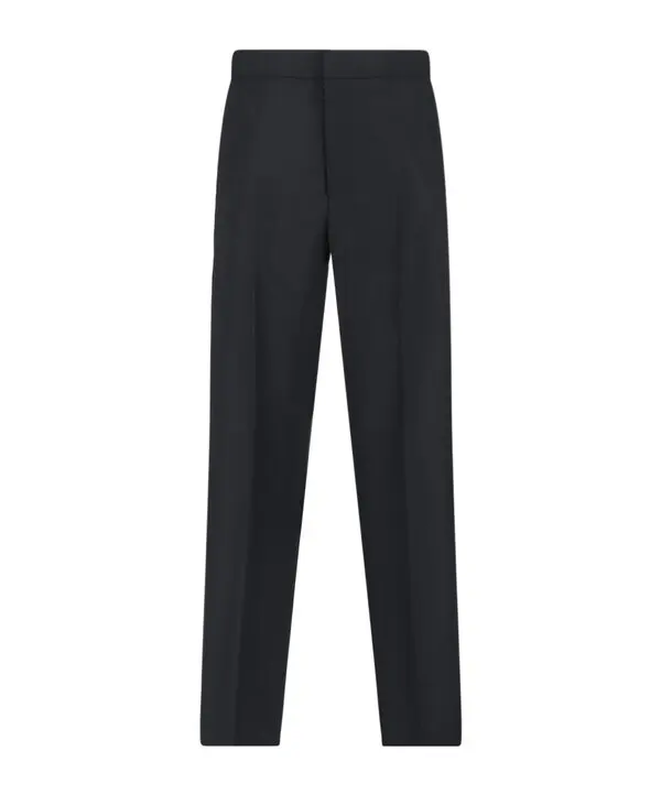 MAISON MARGIELA Pressed-seams Straight Leg Trousers - Black