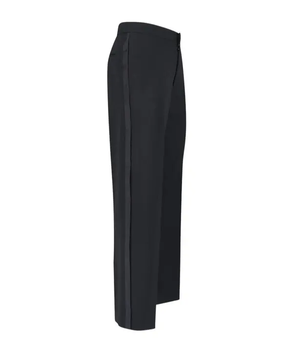 MAISON MARGIELA Pressed-seams Straight Leg Trousers - Black