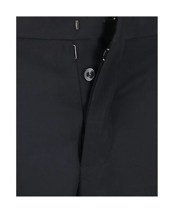 MAISON MARGIELA Pressed-seams Straight Leg Trousers - Black