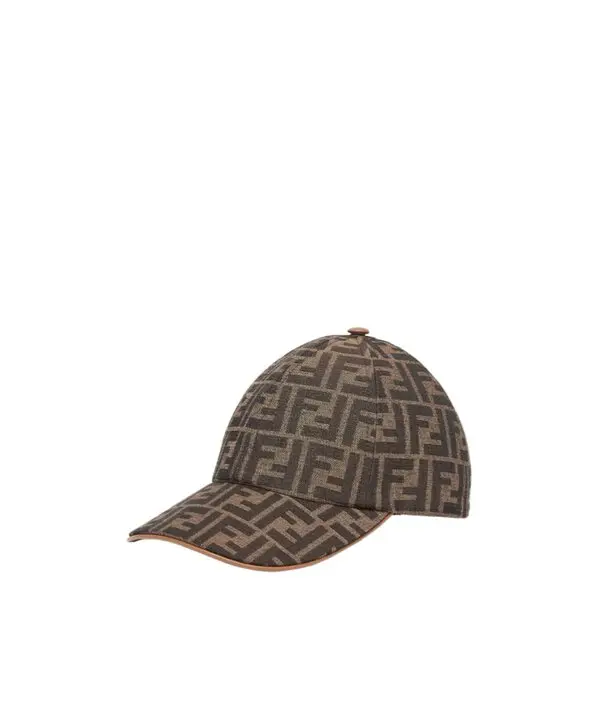 Fendi Ff Jacquard Baseball Cap - Brown