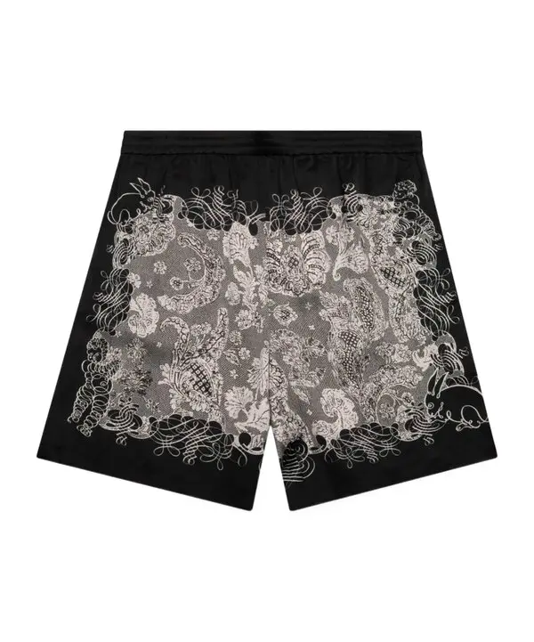 Acne Studios Printed Paisley And Floral Shorts