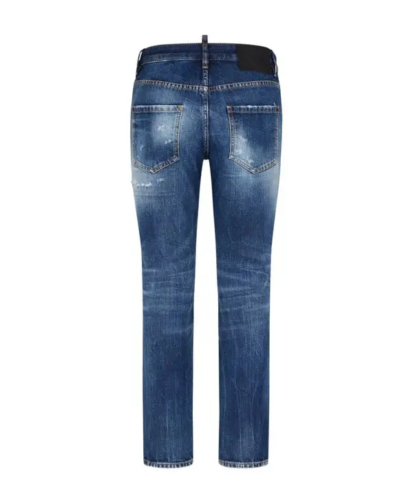 Dsquared2 Distressed Cropped Jeans - Blue
